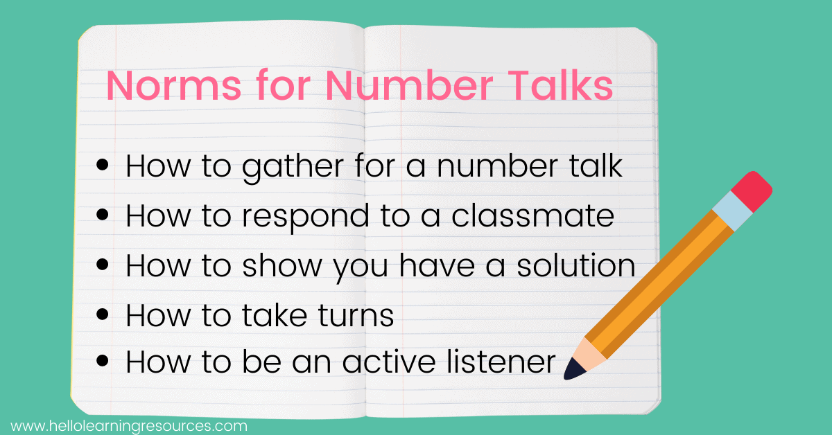 Creating a Learning Environment for Number Talks - Hello Learning