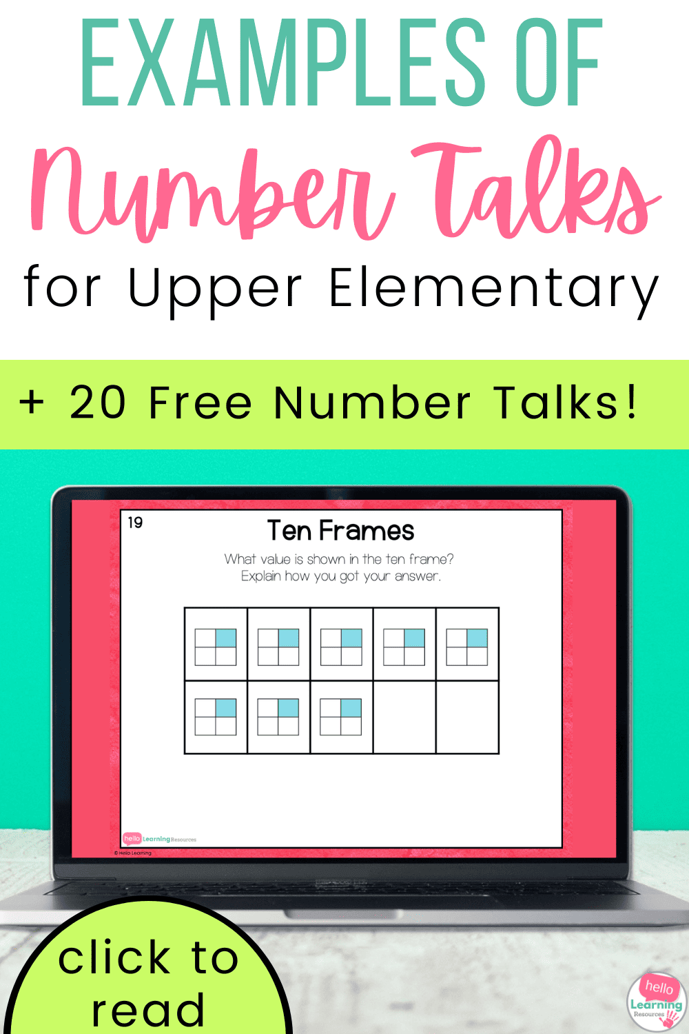Number Talk Examples for Upper Elementary - Hello Learning