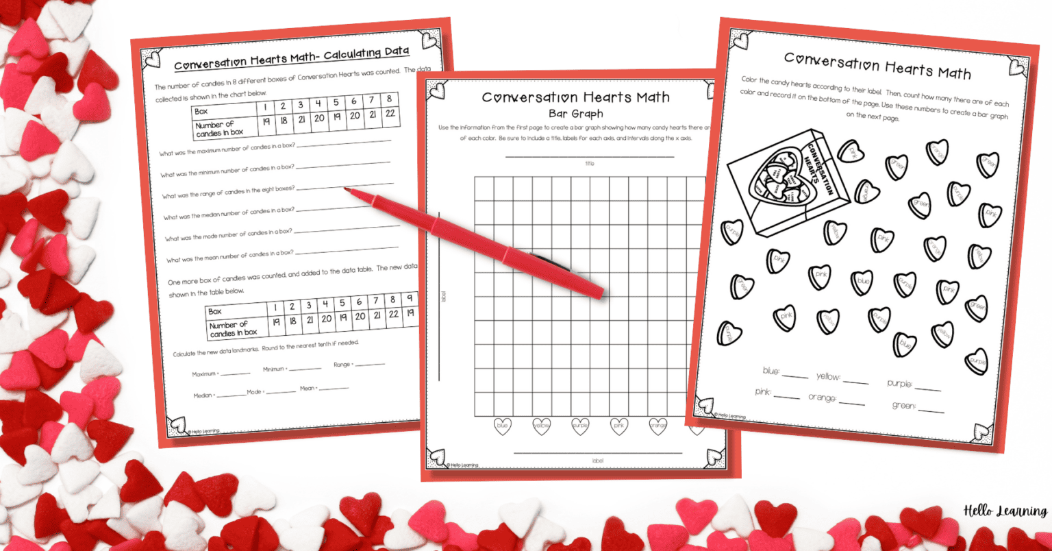 5 Valentine's Day Math Activities for Upper Elementary - Hello Learning