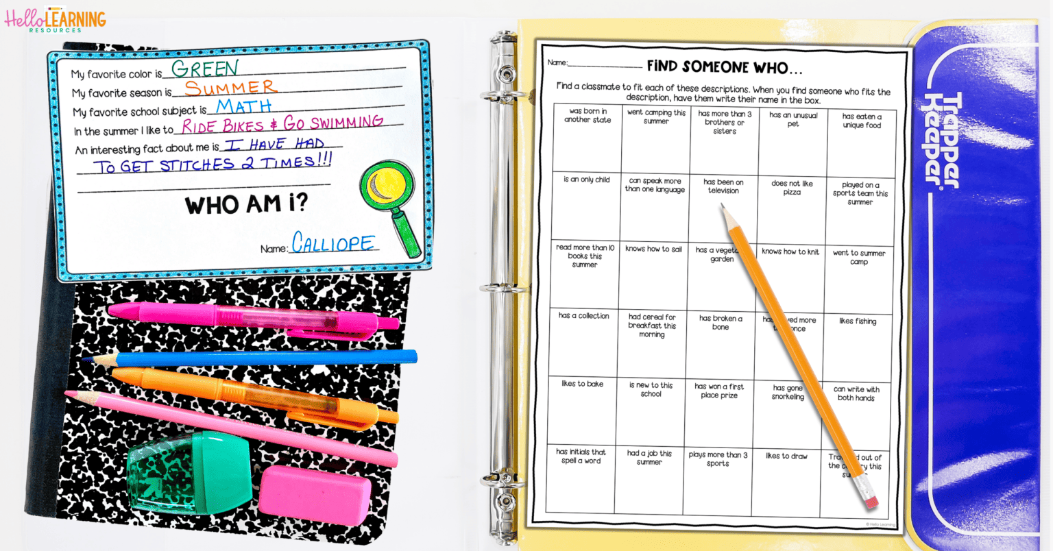 8 Fun Get to Know Your Students Activities - Hello Learning