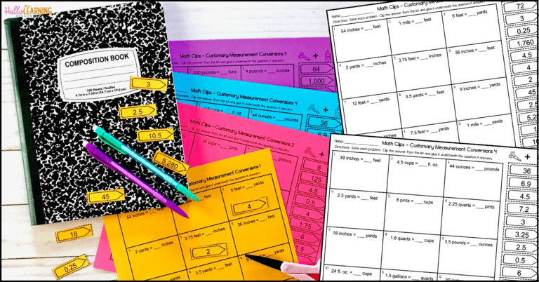 20 Hands on Activities to Practice Measurement Conversion - Hello Learning