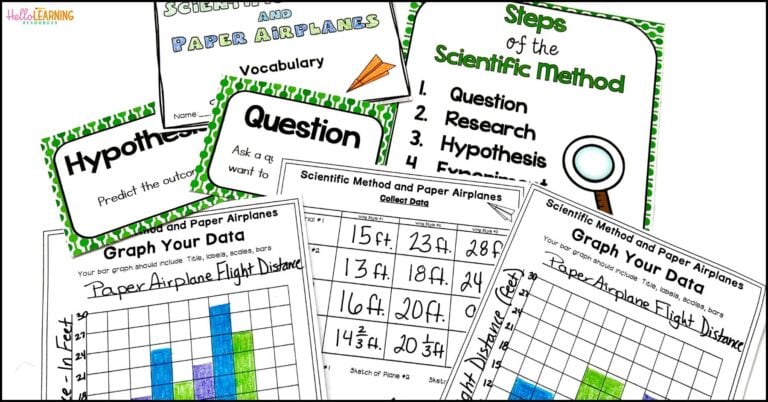 Easy Scientific Method Experiment with Paper Airplanes - Hello Learning