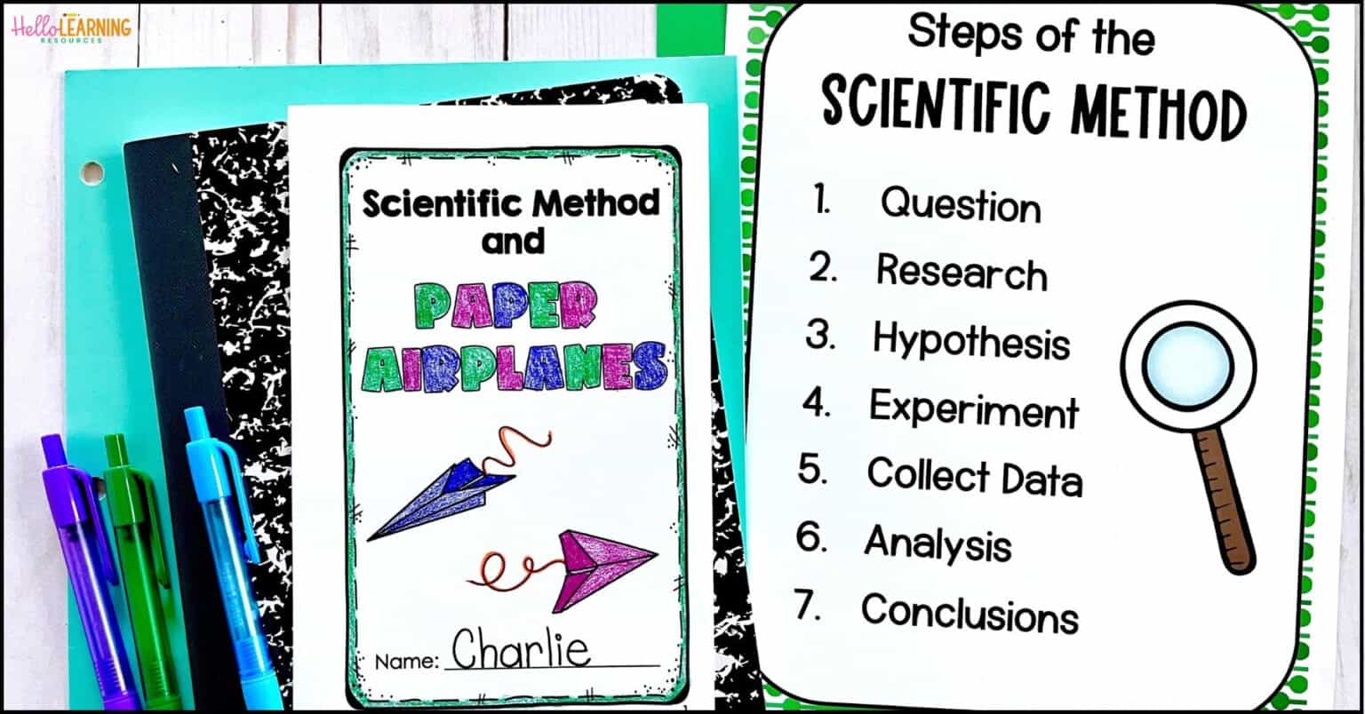 Easy Scientific Method Experiment with Paper Airplanes - Hello Learning
