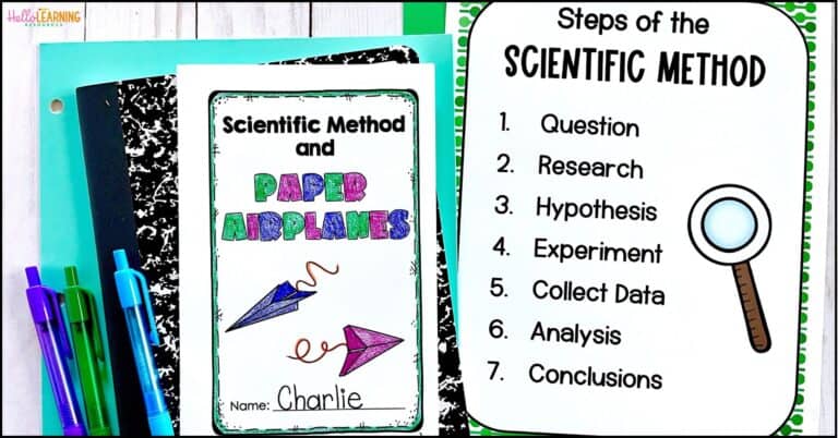 Easy Scientific Method Experiment with Paper Airplanes - Hello Learning